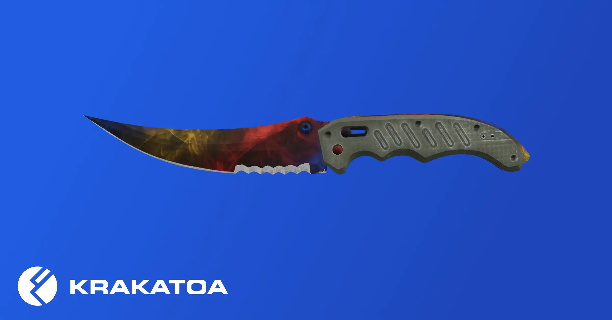 Krakatoa | Flip Knife | Marble Fade
