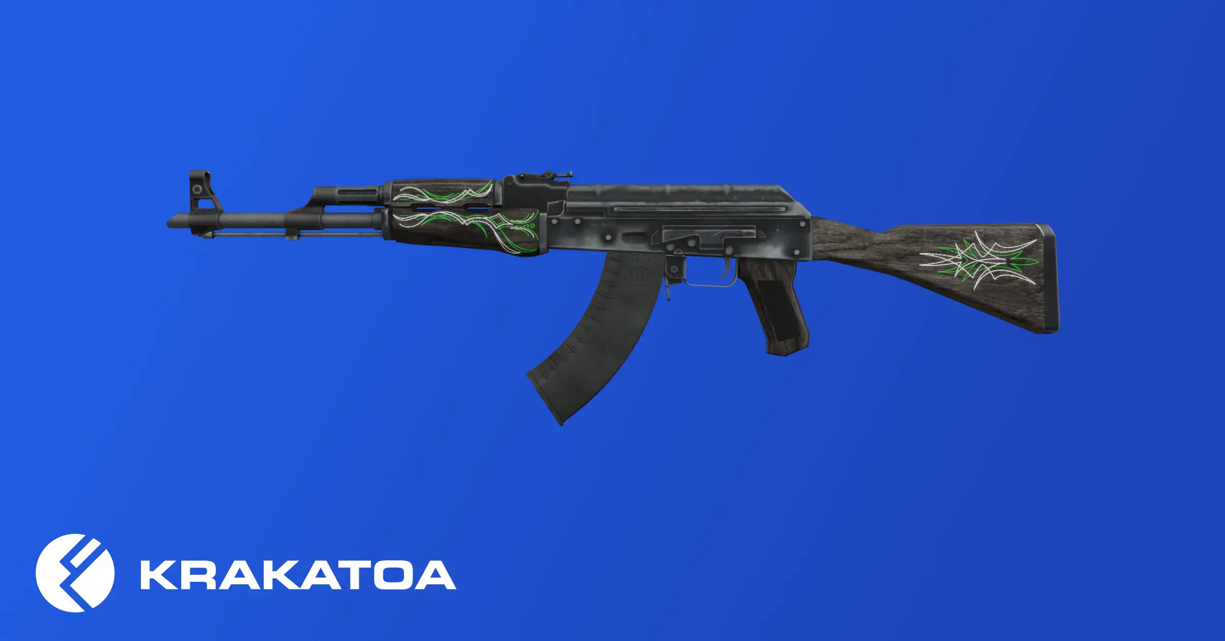Krakatoa | AK-47 | Emerald Pinstripe